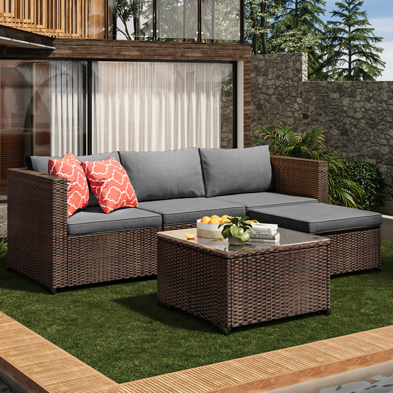 5pc Modular Patio Sectional Set $325 at Brad's Deals