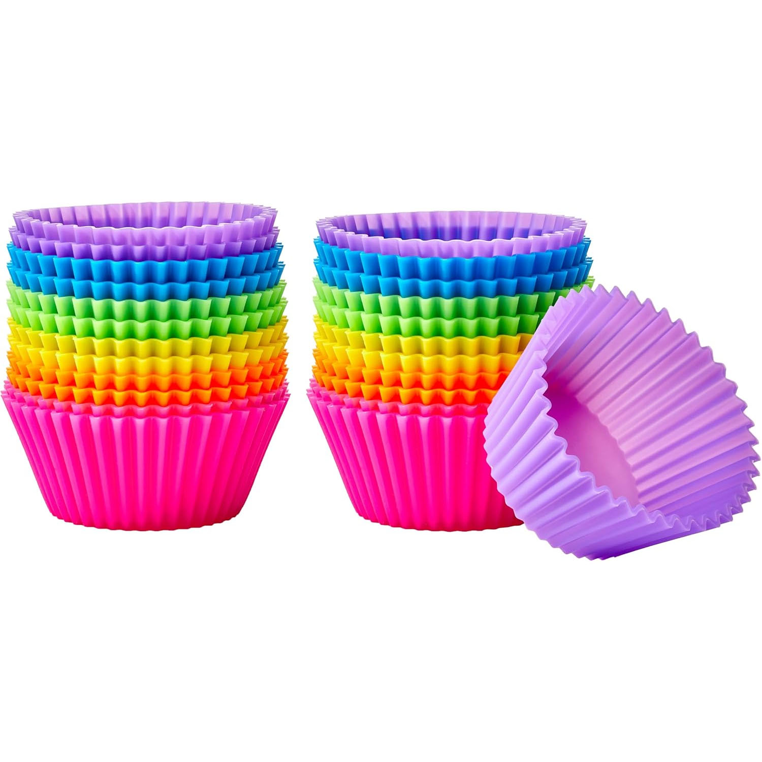 24ct Silicone Muffin Cup Liners $8 at Brad's Deals