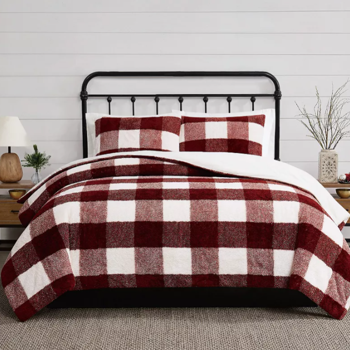 Cannon Buffalo Check Comforter Set $48 at Brad's Deals