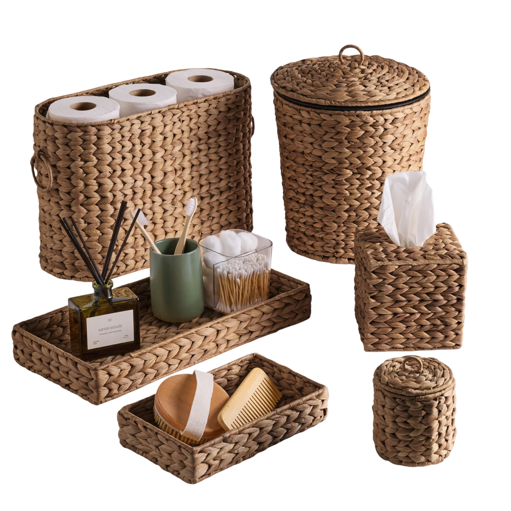 6pc Hyacinth Bathroom Set $62 at Brad's Deals