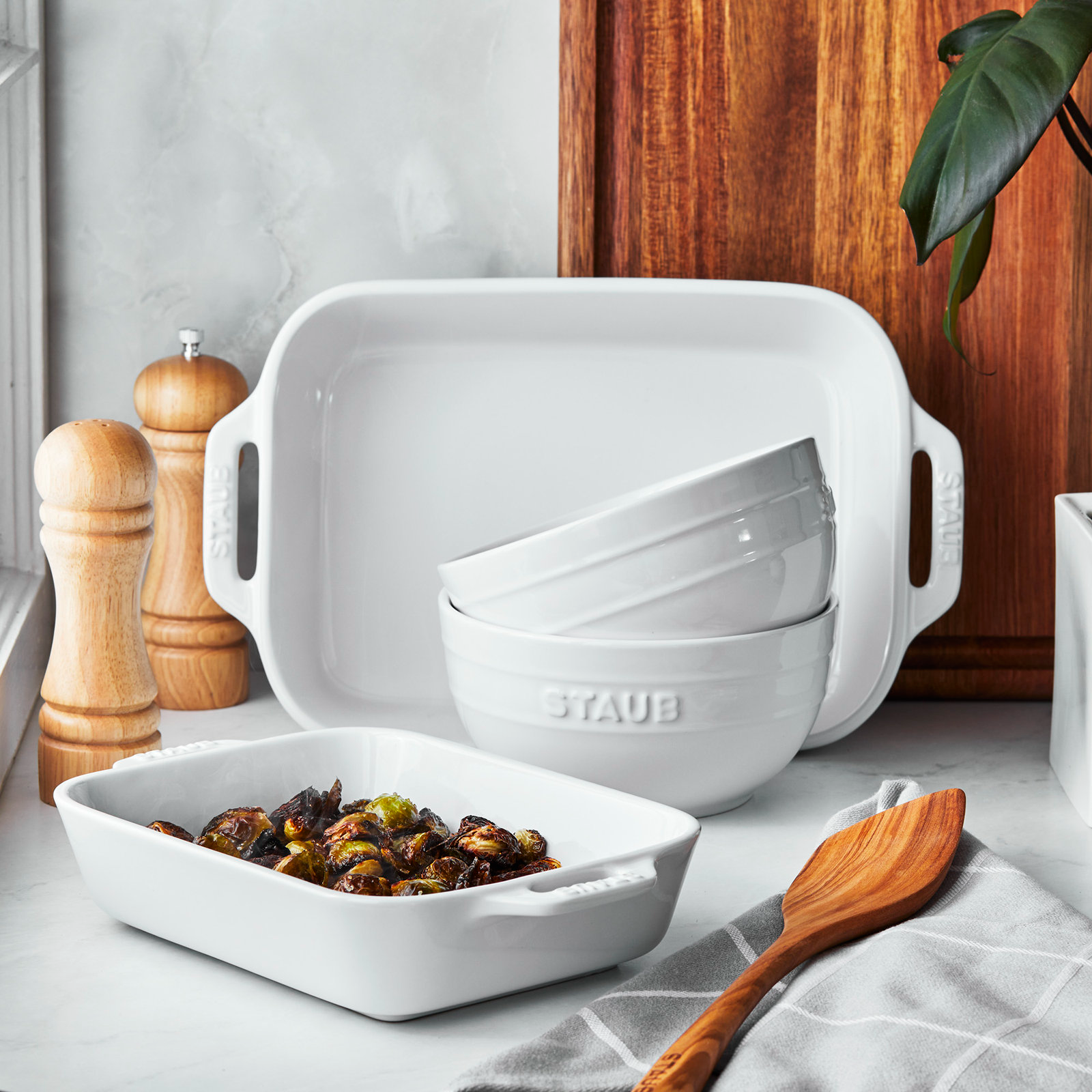 Staub 4-Piece Bakeware Set $50 at Brad's Deals