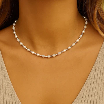 Shell Pearl Choker Necklace $15 at Brad's Deals