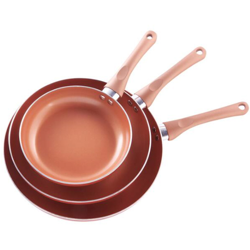 3pk Ceramic Fry Pan Set $22 at Brad's Deals