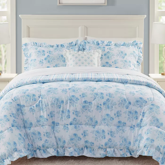 Ruffle Comforter Set with Toss Pillow $36 at Brad's Deals