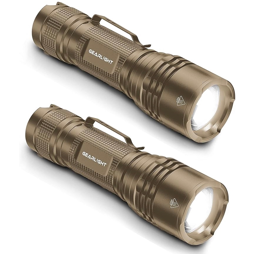 2 Compact Tactical Flashlights $13 at Brad's Deals