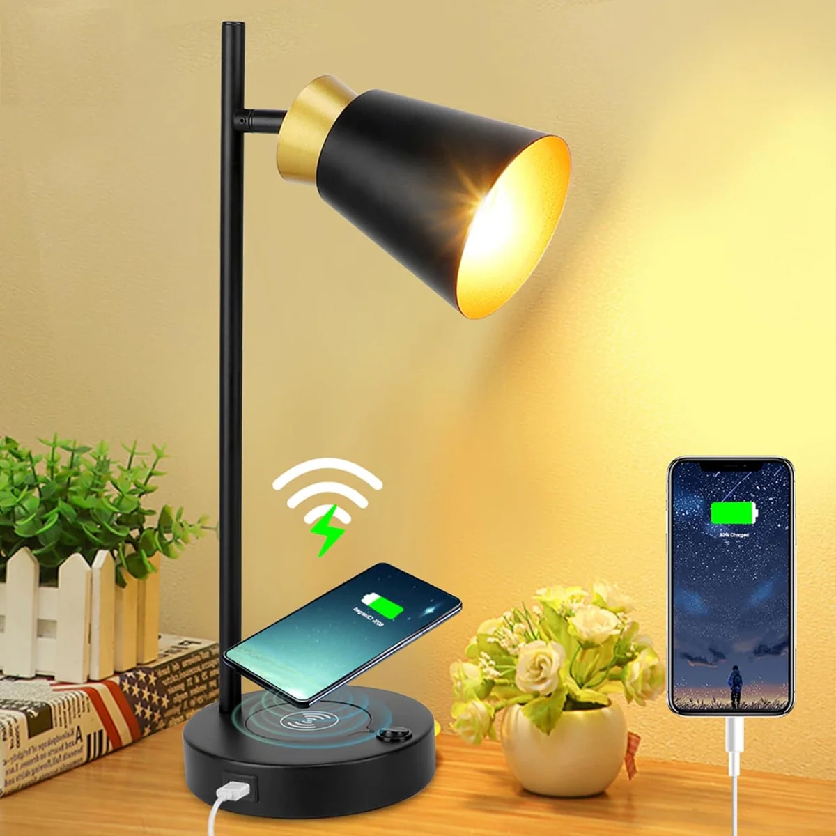 Wireless Charging LED Lamp $15 Shipped at Brad's Deals