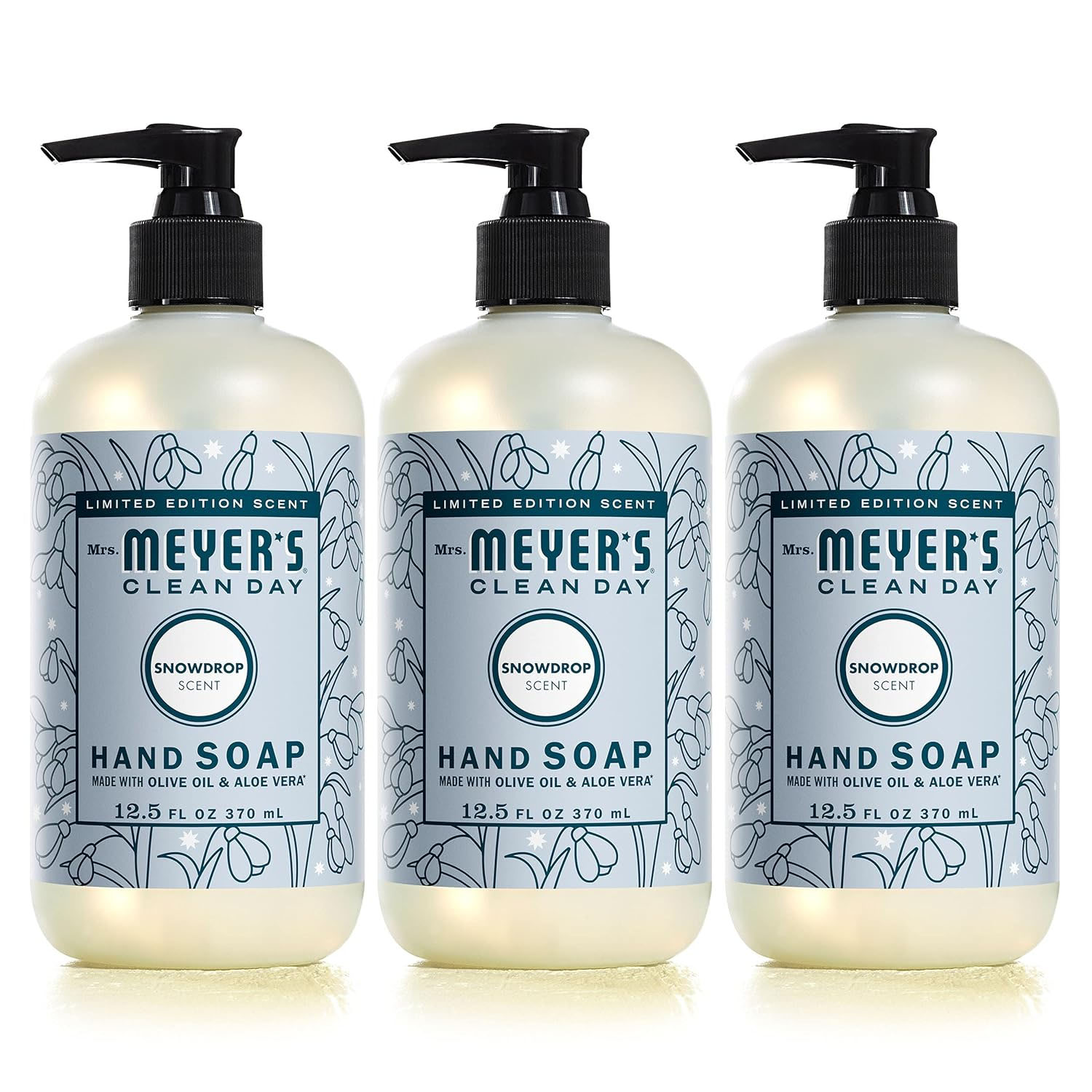 3pk Mrs. Meyer's Snowdrop Hand Soap $13 at Brad's Deals