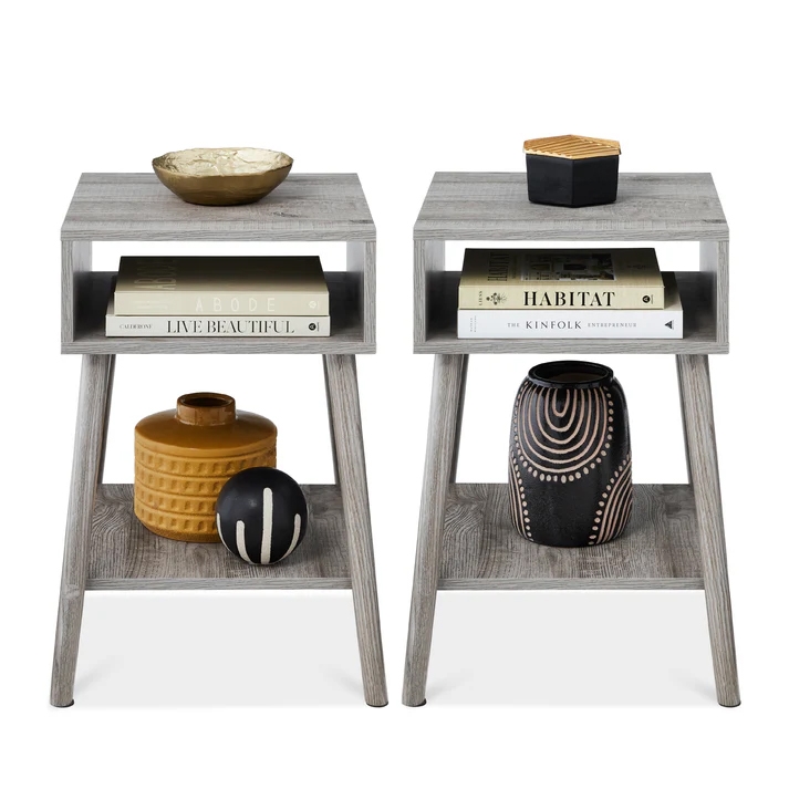 2pc Mid-Century End Table Set $60 Shipped at Brad's Deals