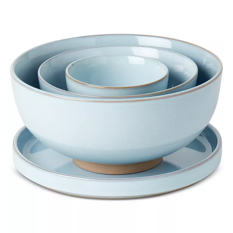 4pc Stoneware Nesting Bowl Set $14 at Brad's Deals