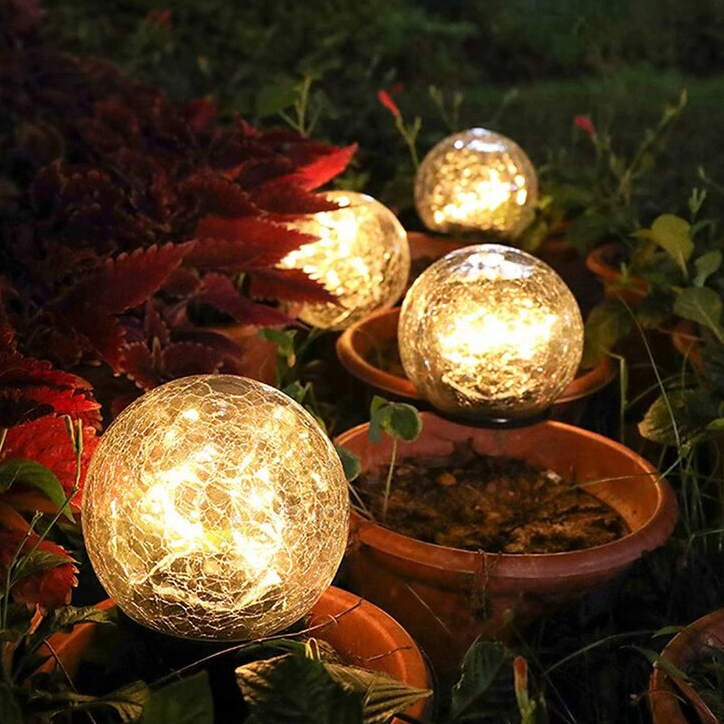 4pk LED Solar Garden Globes $36 at Brad's Deals