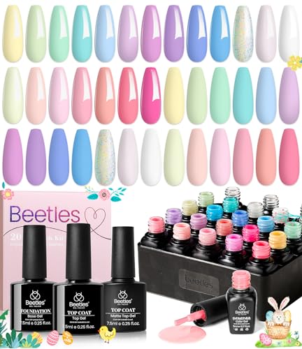 20pc Spring Gel Nail Polish Set $18 at Brad's Deals