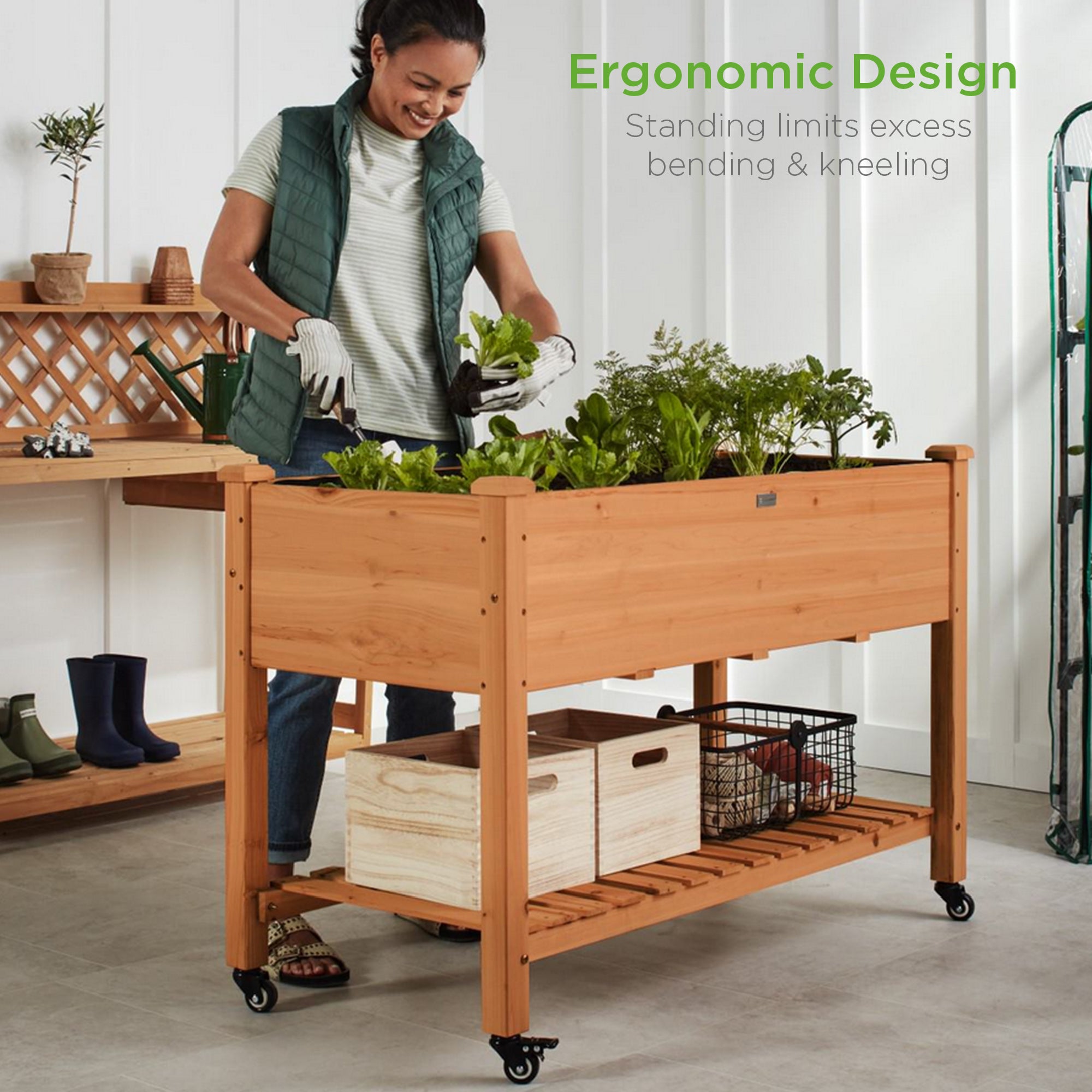 Rolling Raised Garden Bed $80 Shipped!