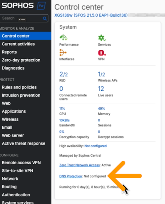 Sophos Firewall v21.5: DNS protection | SOPHOS