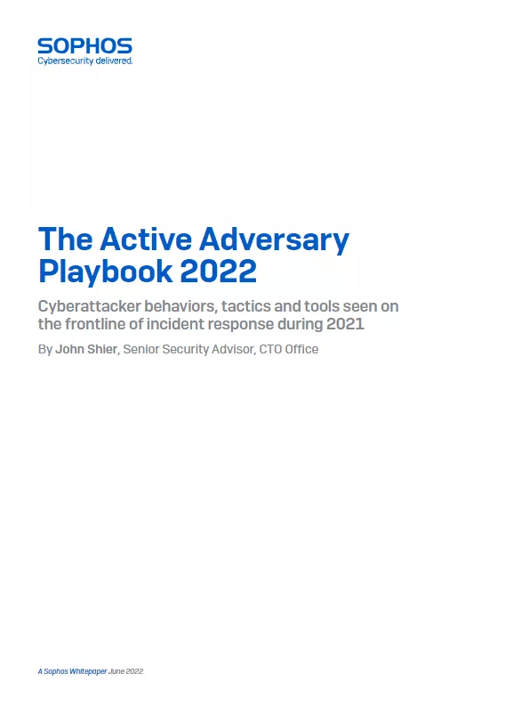 The Active Adversary Playbook 2022 | Sophos Resources