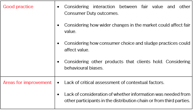 FCA findings from a review of fair value frameworks - 10 May 2023 ...