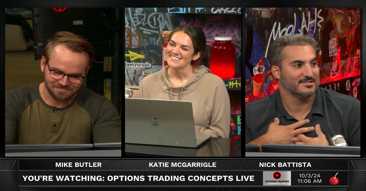3 Trade Ideas OCT 3rd - Options Trading Concepts Live | tastylive