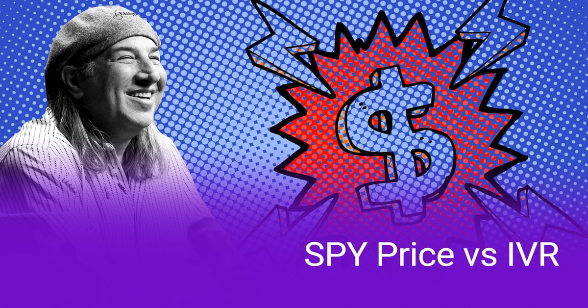 SPY Price vs IVR - Options Jive | tastylive