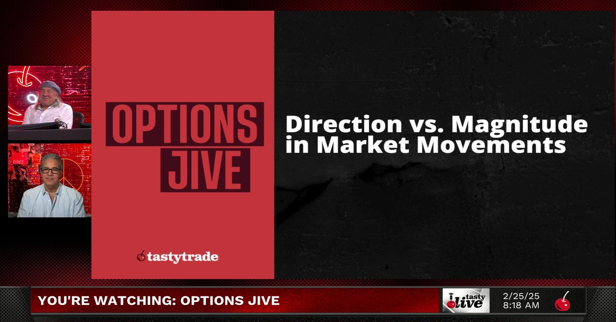 Direction vs. Magnitude in Market Movements - Options Jive | tastylive