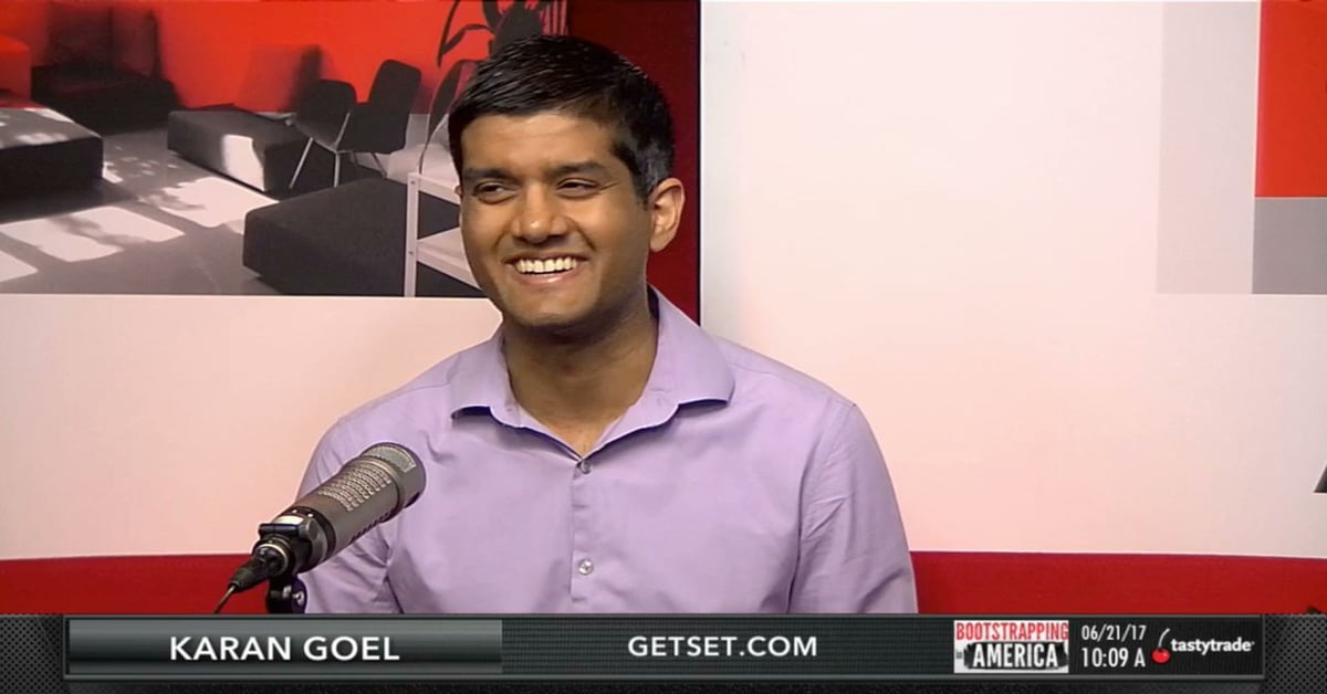 Karan Goel of GetSet - Bootstrapping In America | tastylive