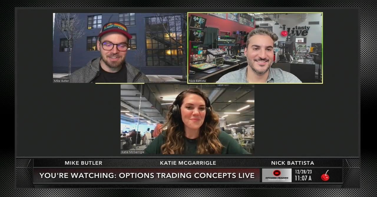 Three Trade Ideas - DEC 28 - Options Trading Concepts Live | tastylive