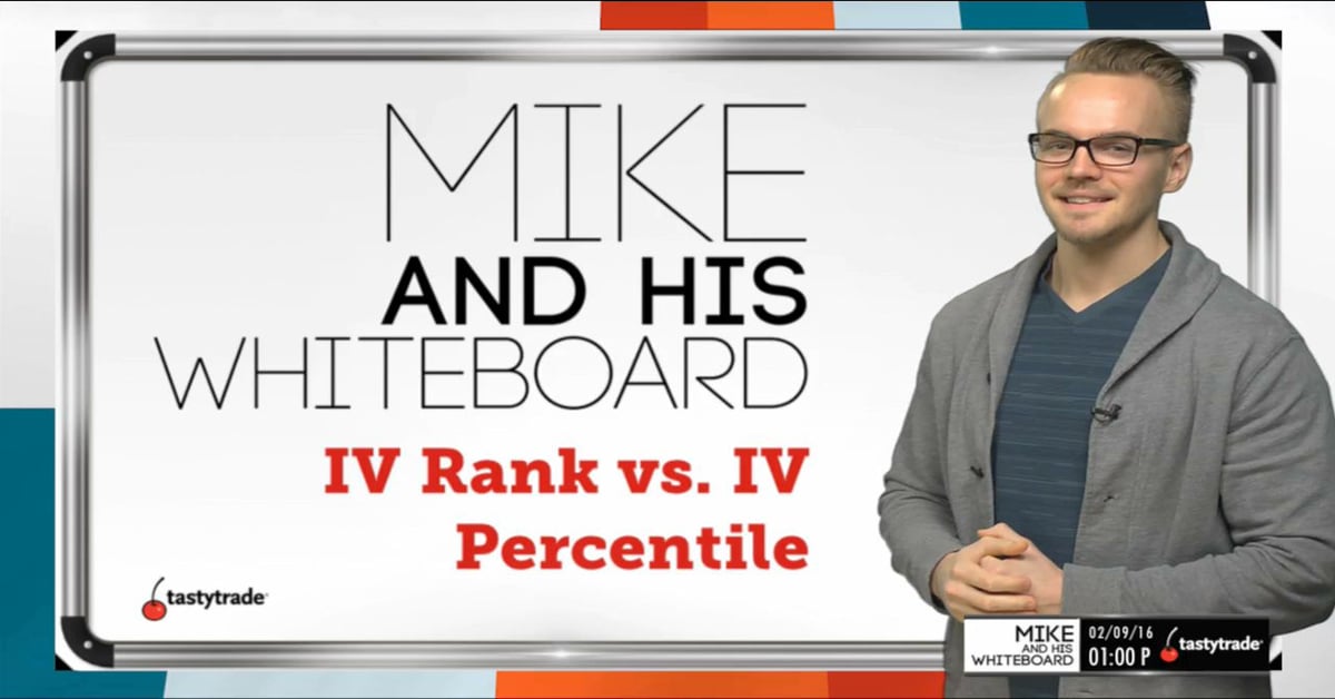 IV Rank vs IV Percentile - Mike And His Whiteboard | tastylive