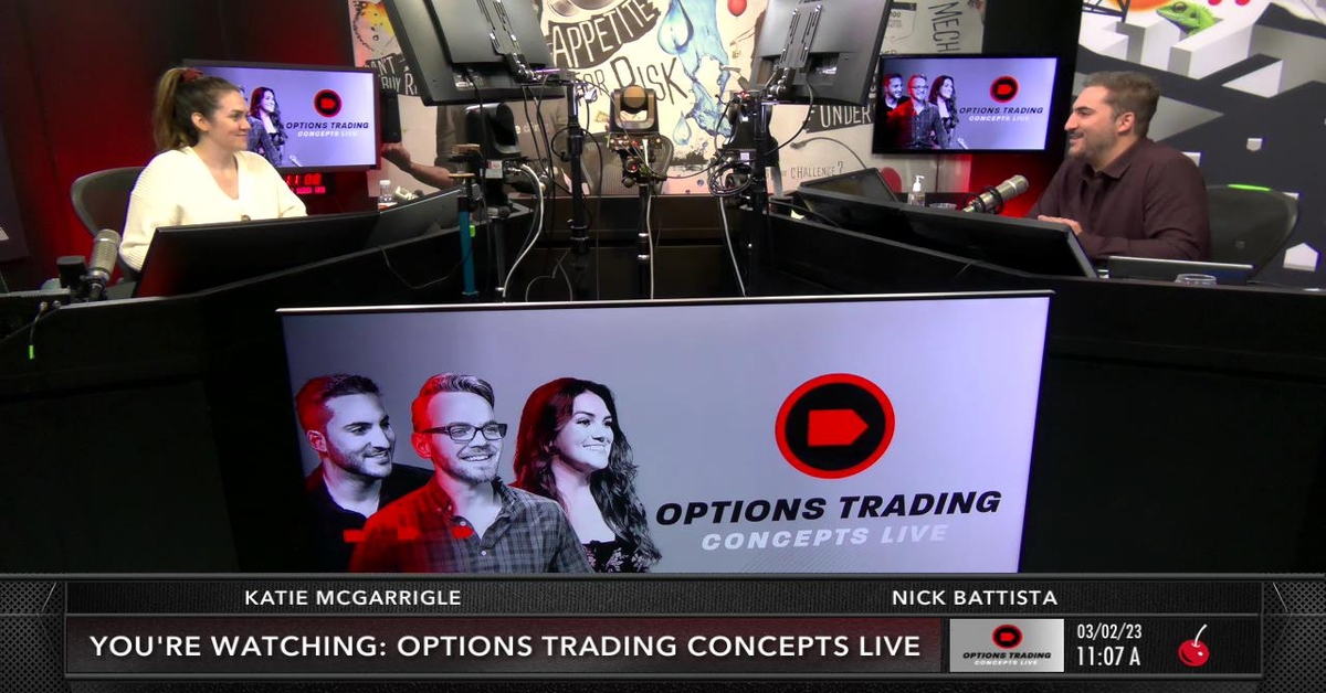 Two Trade Ideas - March 2nd - Options Trading Concepts Live | tastylive