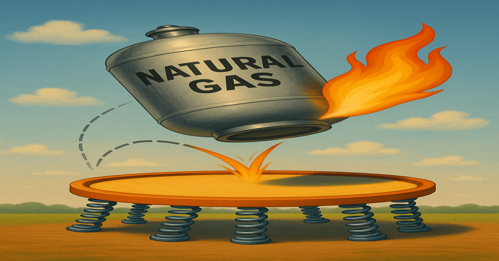 Natural gas prices bounced back after trading below the 3 handle this ...