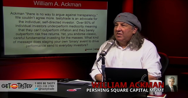 William Ackman Interview - Must See TT | tastylive