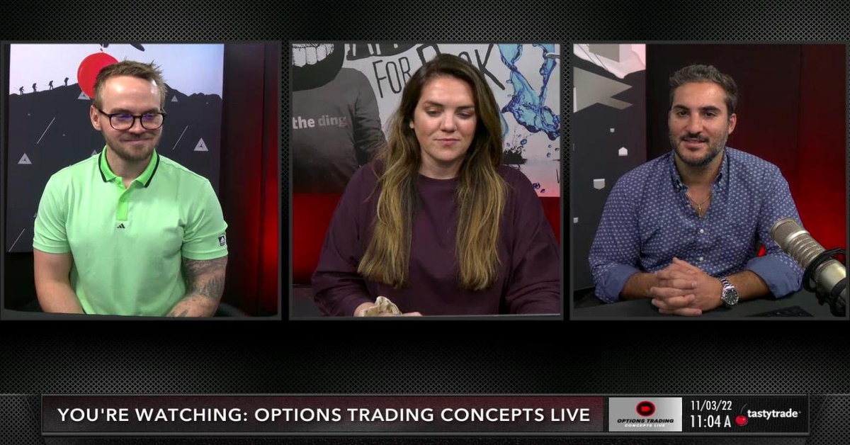Three Trade Ideas - NOV 3rd - Options Trading Concepts Live | tastylive