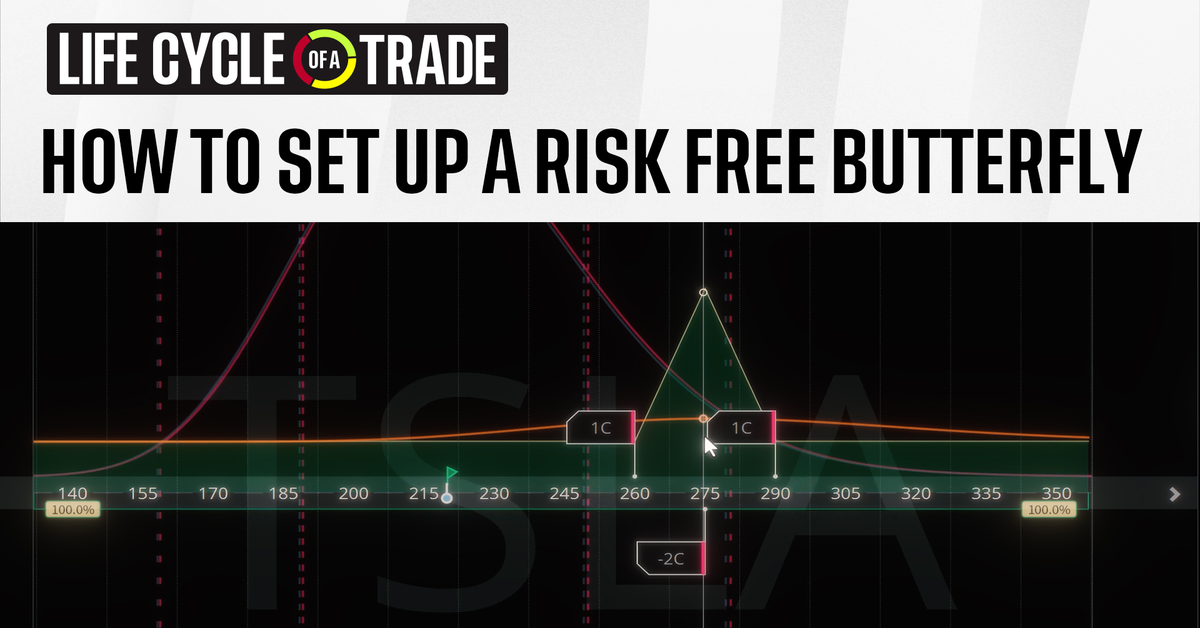 How to Set up a Risk Free Butterfly - Life Cycle of a Trade | tastylive