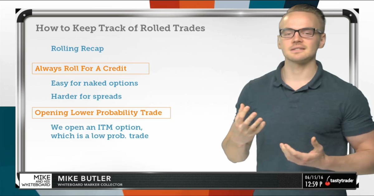 How To Keep Track Of Rolled Trades - Mike And His Whiteboard | tastylive