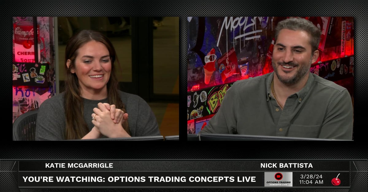 Four Trade Ideas MAR 28th - Options Trading Concepts Live | tastylive