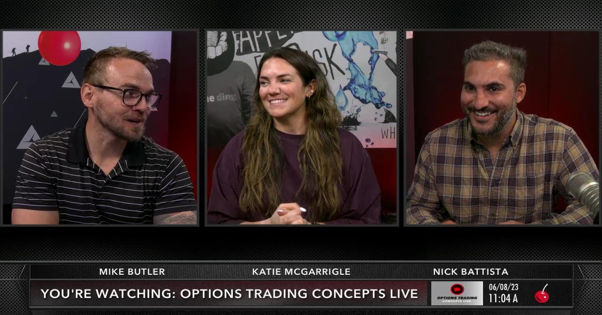 Three Trade Ideas - June 8th - Options Trading Concepts Live | tastylive