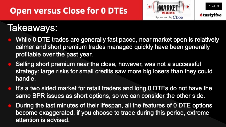 0DTE Options: Opening vs Closing Trades | tastylive
