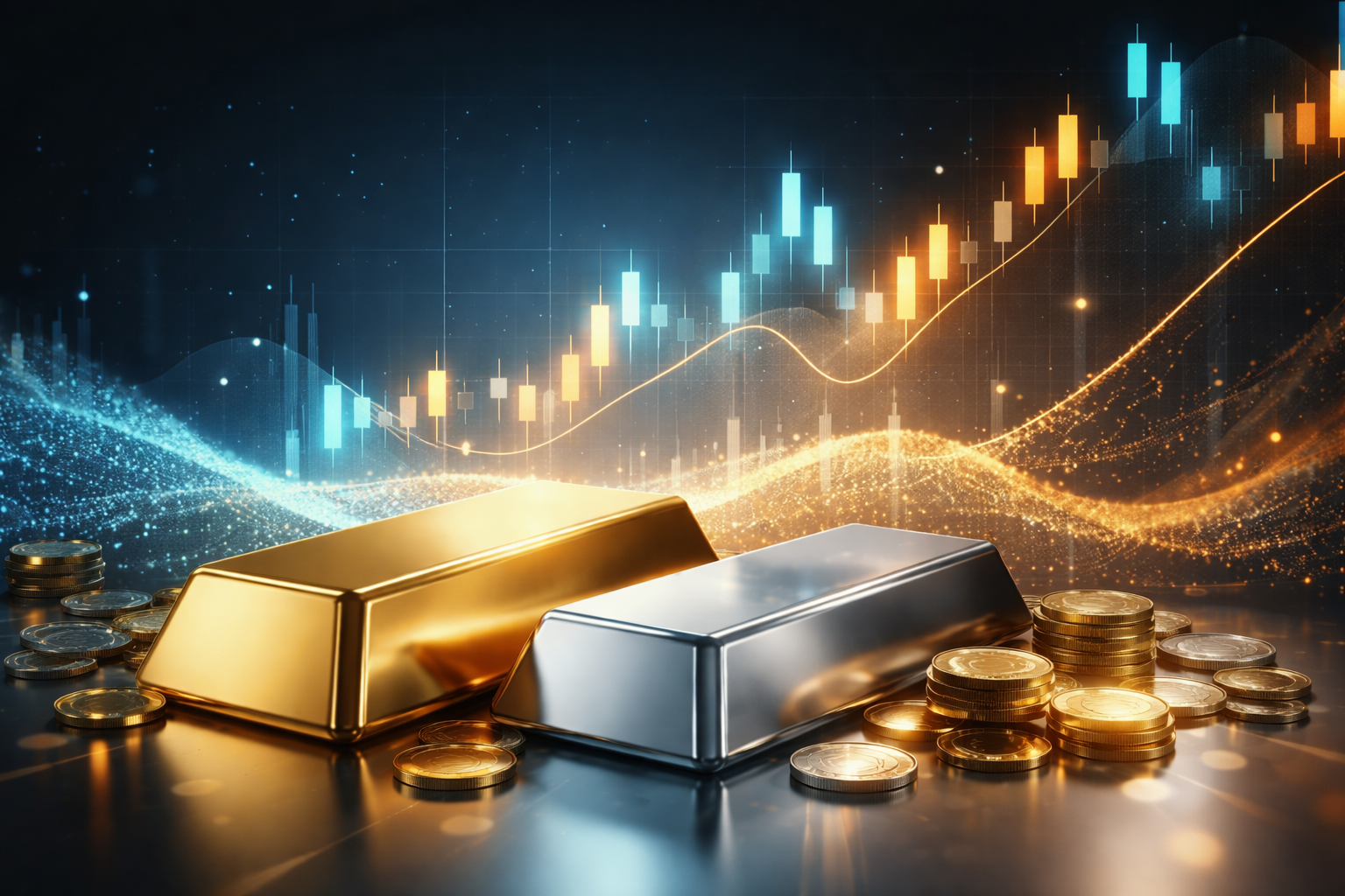 Silver is leading the metals rally while gold follows as a sympathy ...