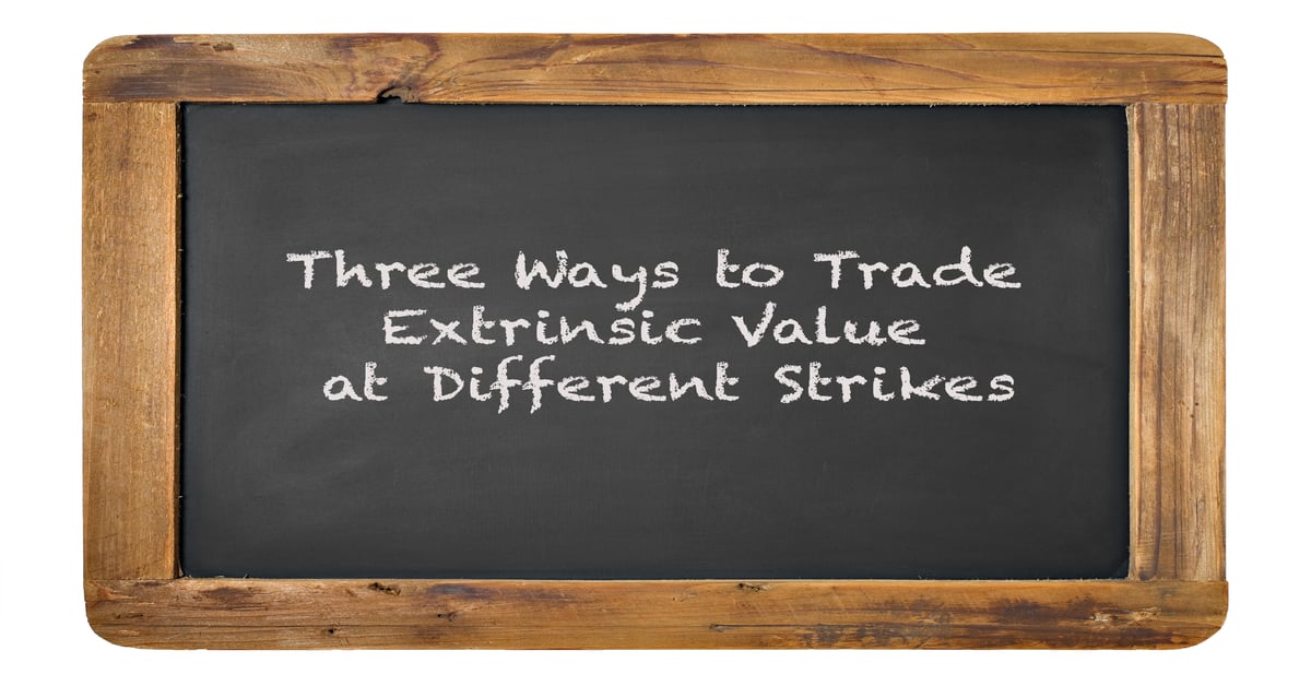 How to Trade Extrinsic Values at Different Strikes | tastylive