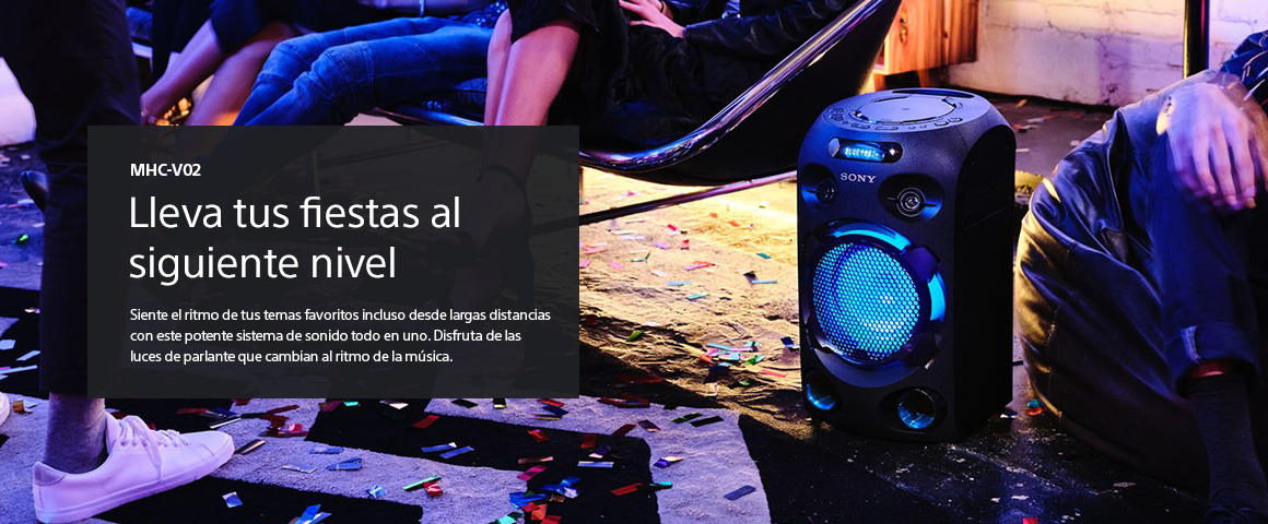 Sony Equipo de Sonido MHC-V02 con Bluetooth y Karaoke | Tottus Perú