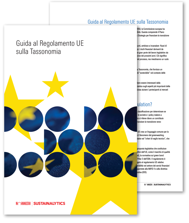 Guida: Tassonomia dell’Unione Europea per la finanza sostenibile ... Guida: Tassonomia dell’Unione Europea per la finanza sostenibile ...