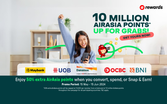 10 million AirAsia points* up for grabs! airasia promotion 2025