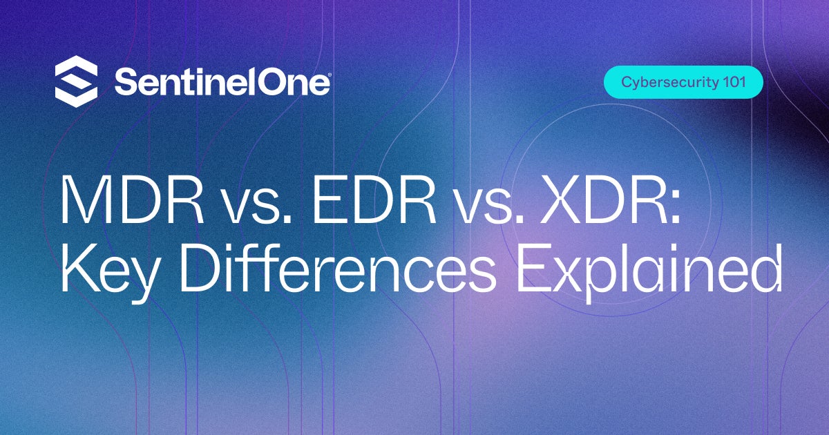 MDR vs EDR vs XDR: Key Differences Explained
