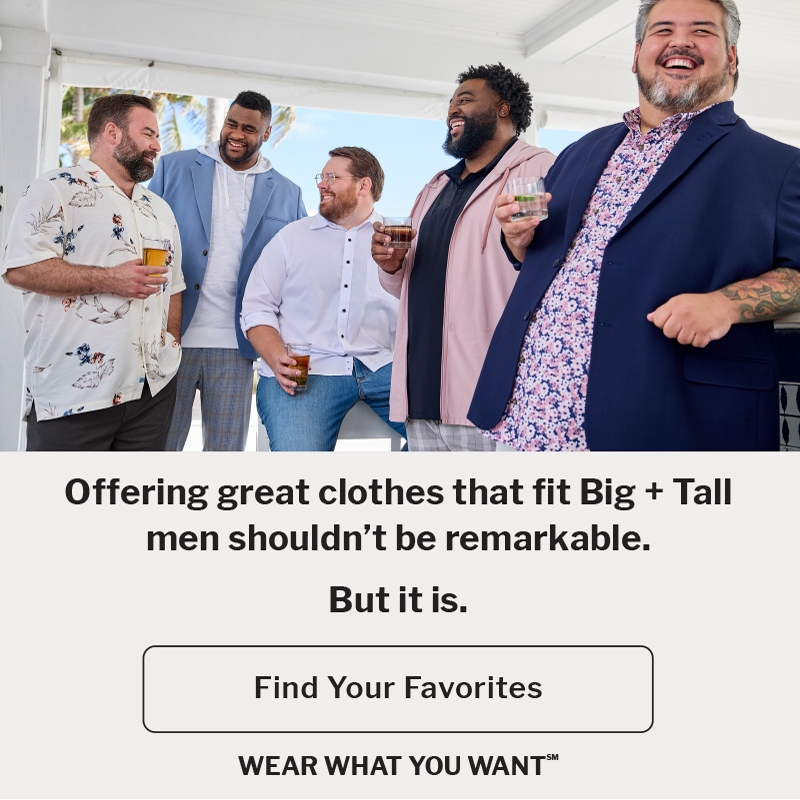 Men's Big & Tall Sizes Explained | DXL