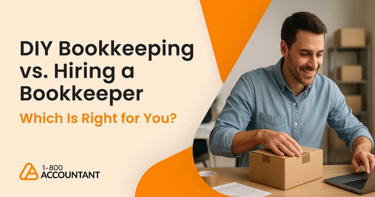 DIY Bookkeeping vs. Hiring a Bookkeeper: Costs, Risks & Benefits | 1-800Accountant