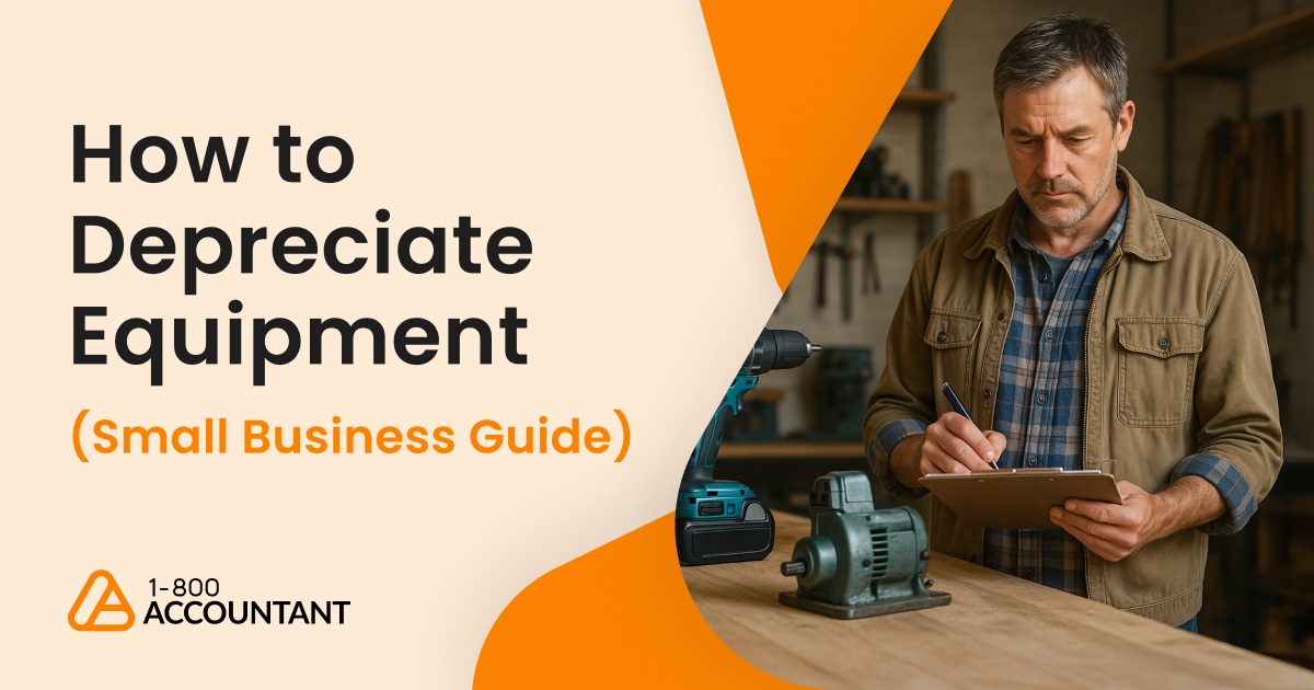 How to Depreciate Equipment (Small Business Guide) | 1-800Accountant