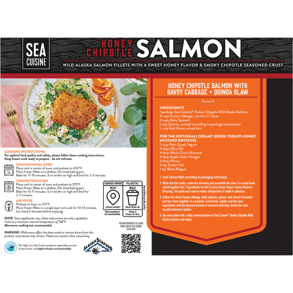 Honey Chipotle Salmon Family Size