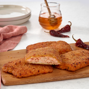 Four Wild Alaska Salmon fillets with a sweet honey flavor & smoky ...
