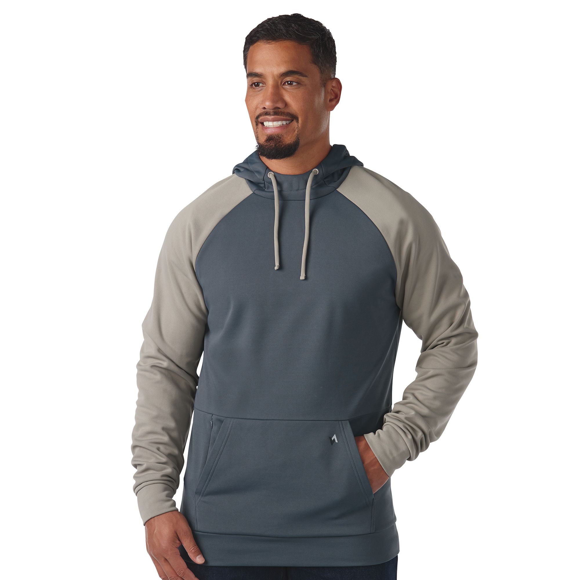 Vevo Active Poly Fleece Raglan Hoodie (Men's) | eBay