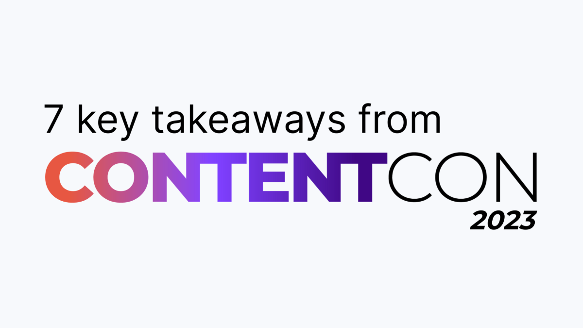 5 key takeaways from ContentCon '23 | Contentstack