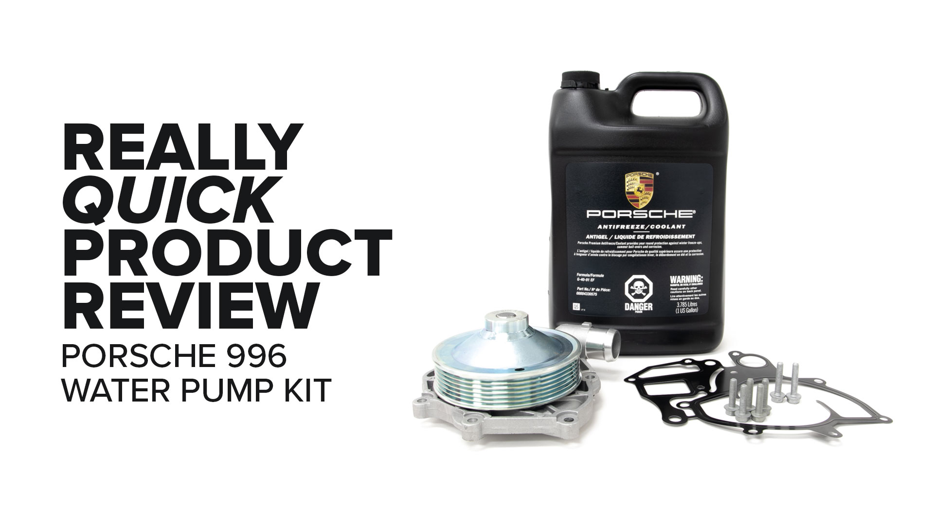 Porsche 996 911 Metal Impeller Water Pump Kit - Symptoms And Product ...