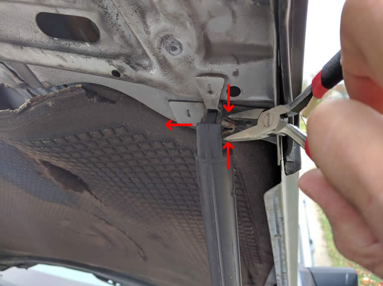 Replacing the Hood Lift Strut on a 1988 Mercedes-Benz 190E | FCP Euro