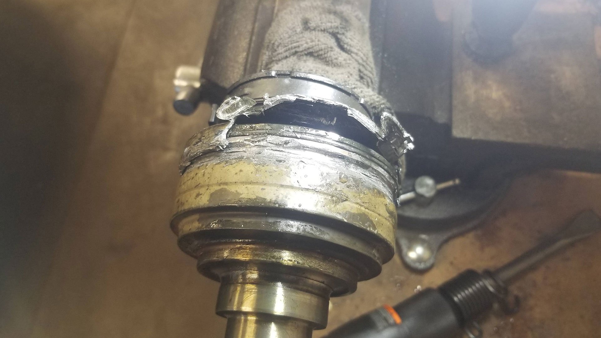 How To Disassemble, Clean, And Rebuild The Inner CV Axle Boot On A W204 ...